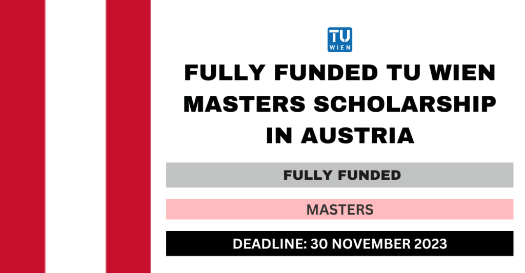 Fully Funded TU Wien Masters Scholarship In Austria 2026 - FlashLearners