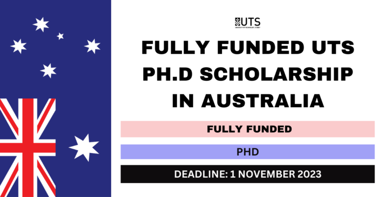 Fully Funded UTS Ph.D. Scholarship In Australia 2026 - FlashLearners